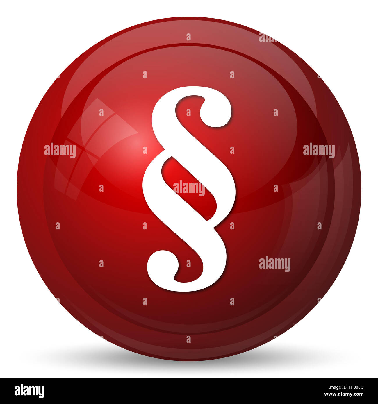 Paragraph icon. Internet button on white background Stock Photo - Alamy