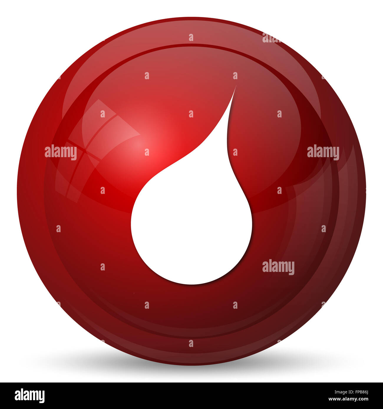 Rain icon. Internet button on white background Stock Photo - Alamy