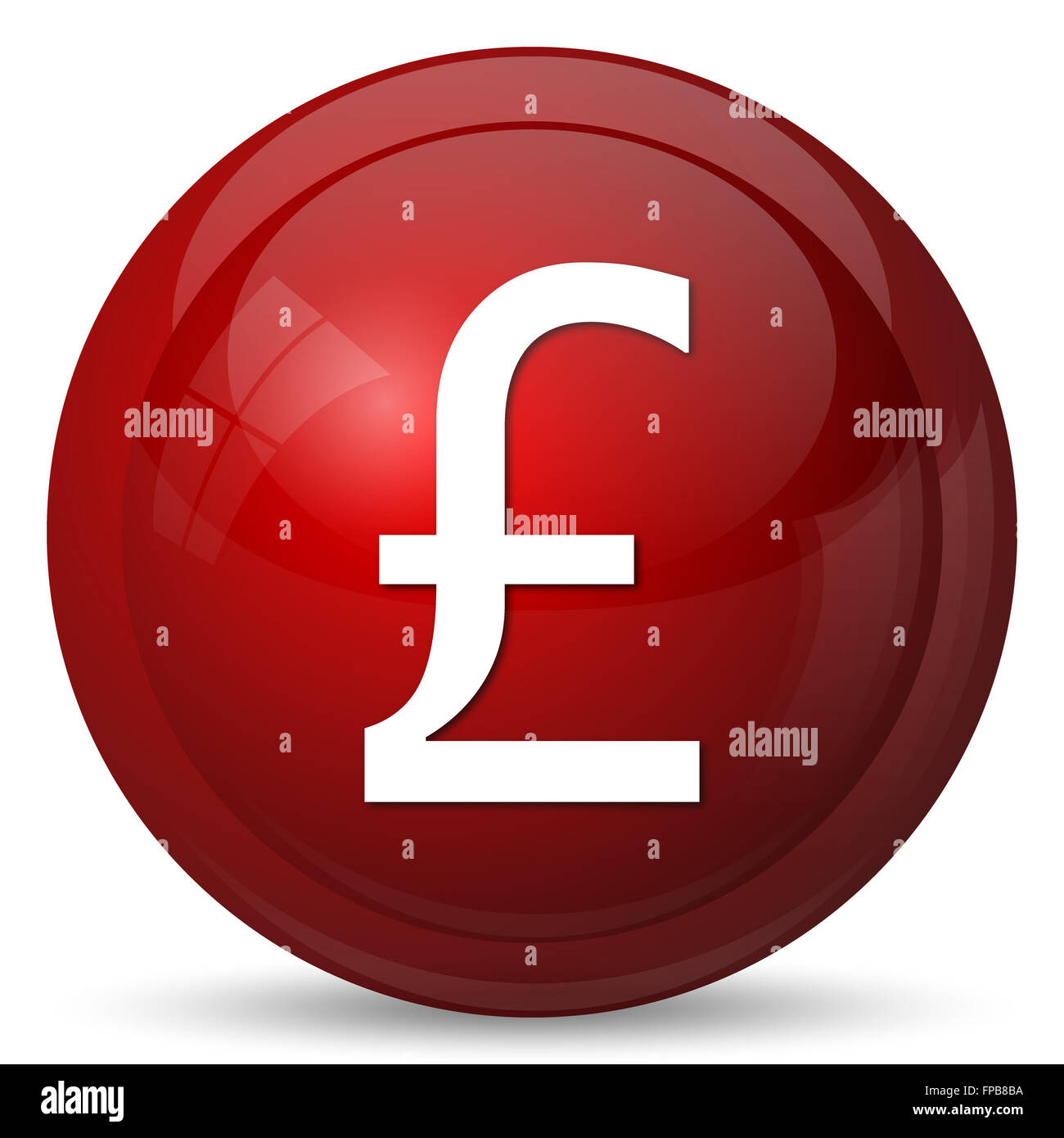 Pound icon. Internet button on white background Stock Photo - Alamy