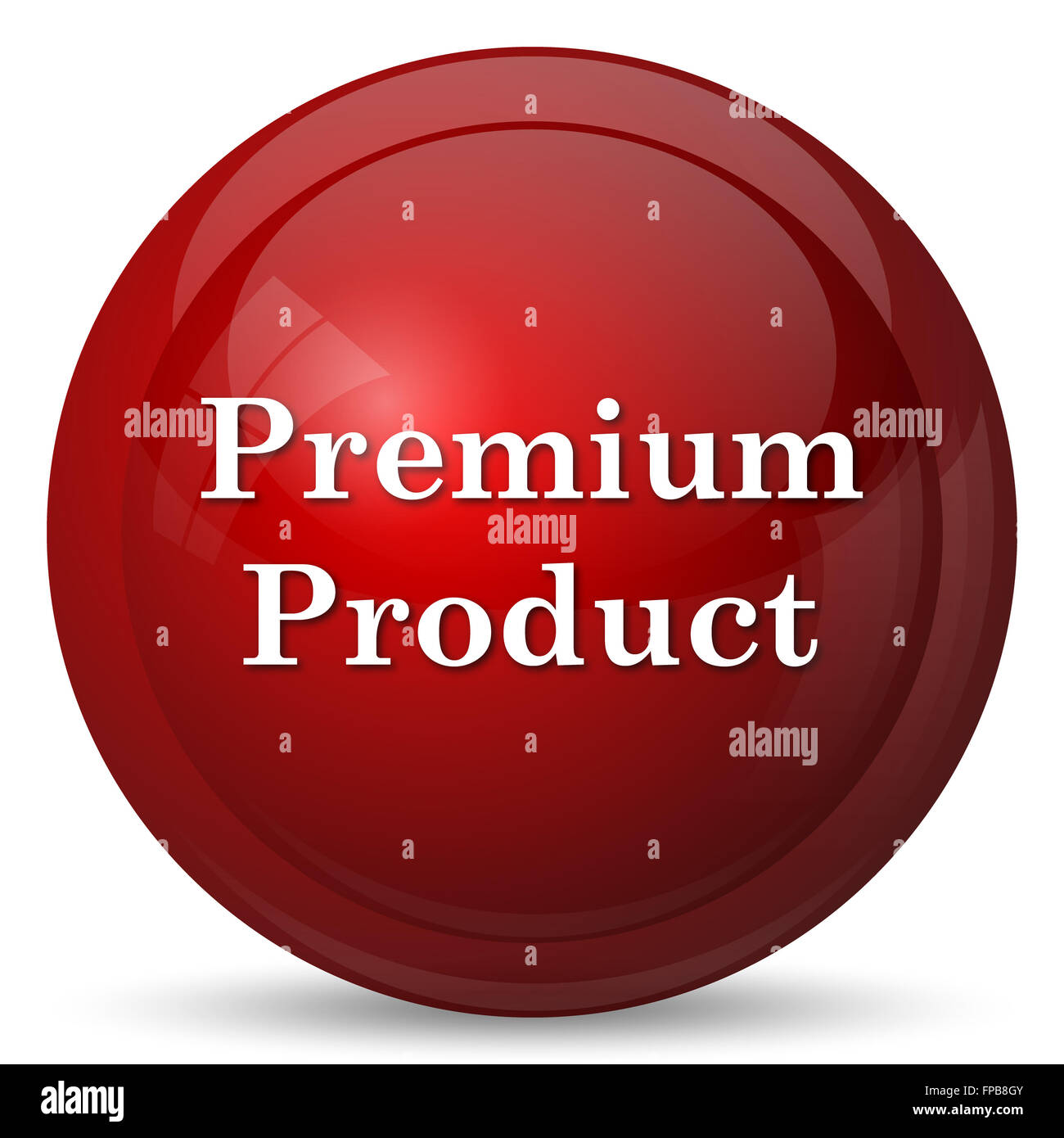 Premium product icon. Internet button on white background Stock Photo ...