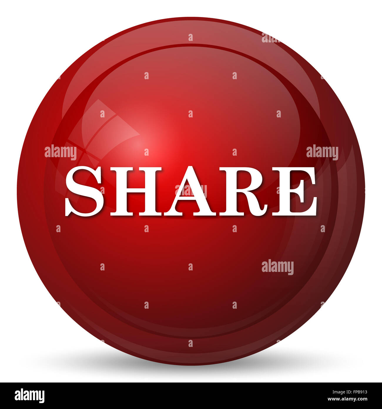 Share icon. Internet button on white background Stock Photo - Alamy