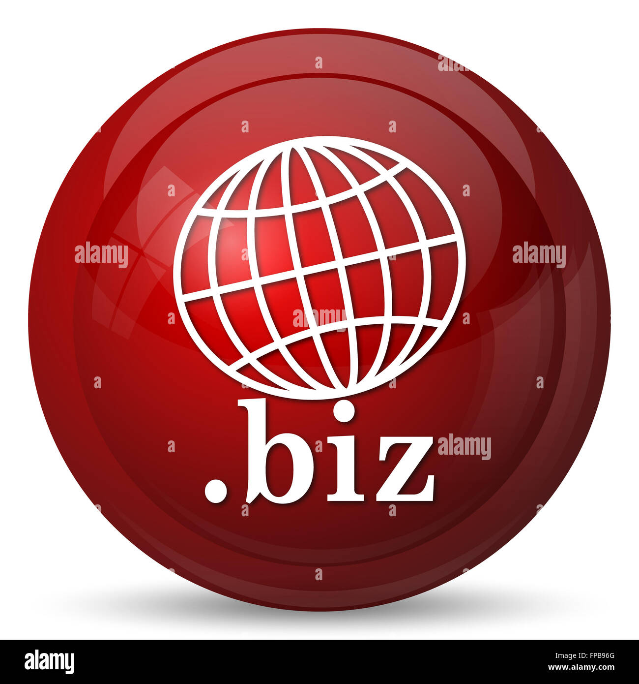 .biz icon. Internet button on white background Stock Photo - Alamy
