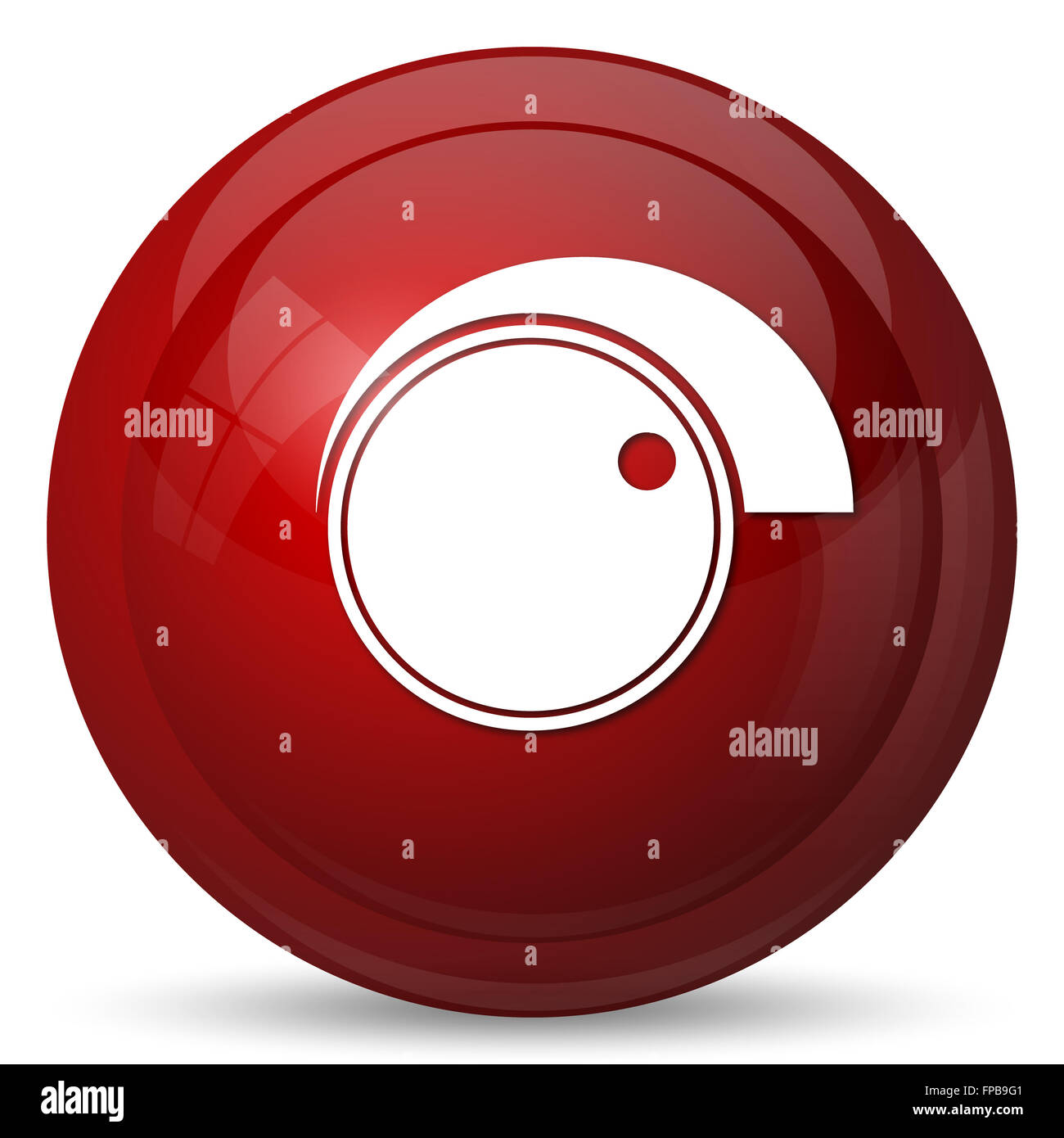 Volume control icon. Internet button on white background Stock Photo ...