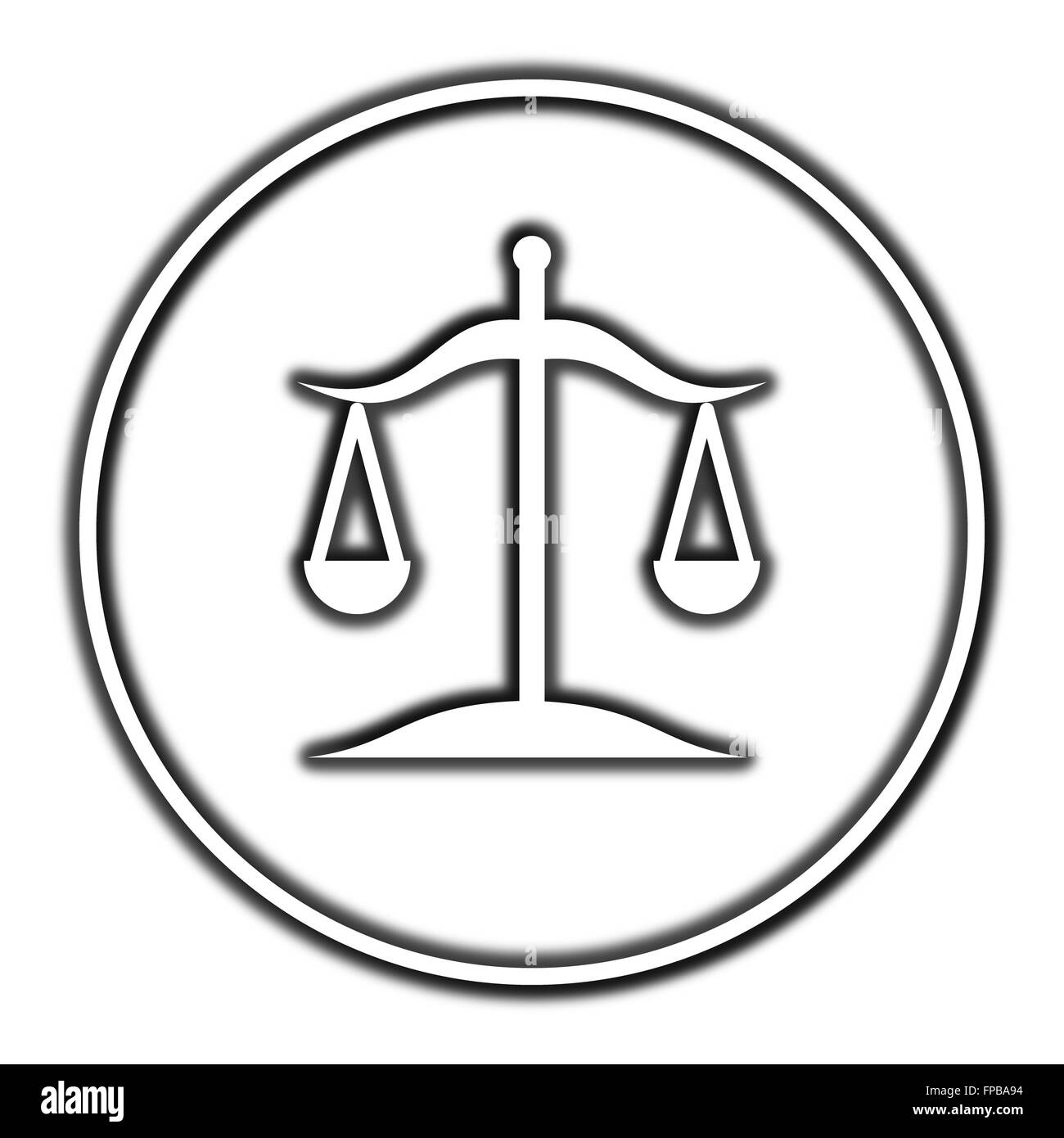 Balance icon. Internet button on white background Stock Photo - Alamy