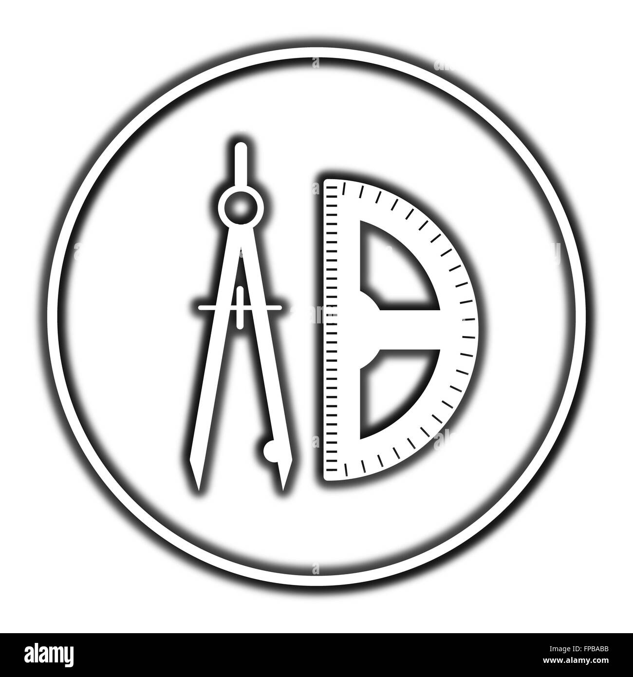 E-learning icon. Internet button on white background Stock Photo - Alamy