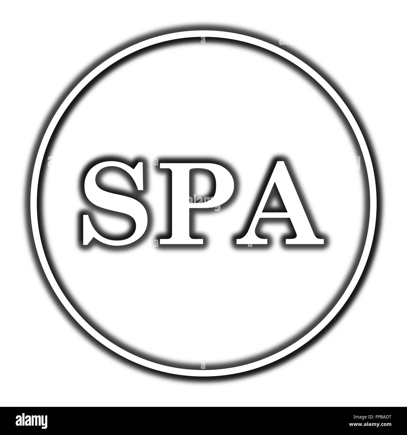 Spa icon. Internet button on white background Stock Photo - Alamy
