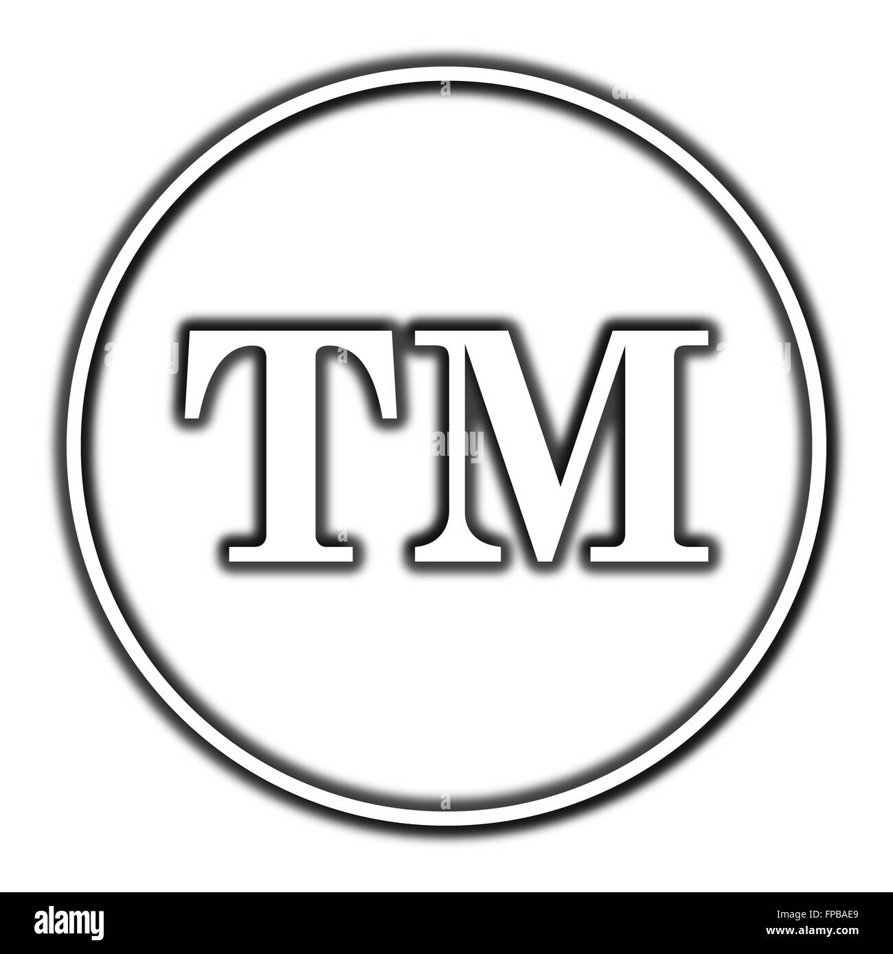 Trade mark icon. Internet button on white background Stock Photo - Alamy