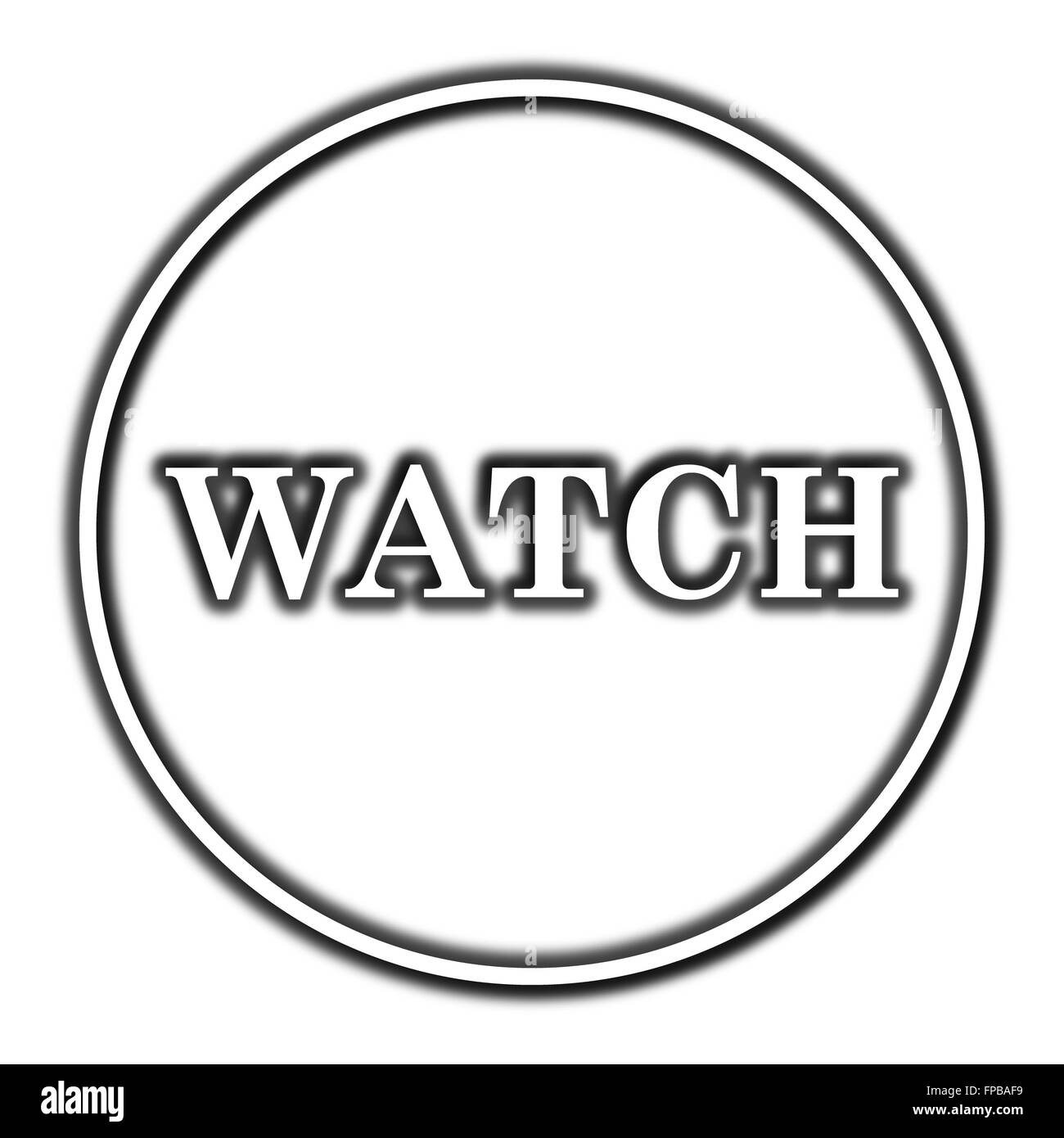Watch live isolated on Black and White Stock Photos & Images - Alamy