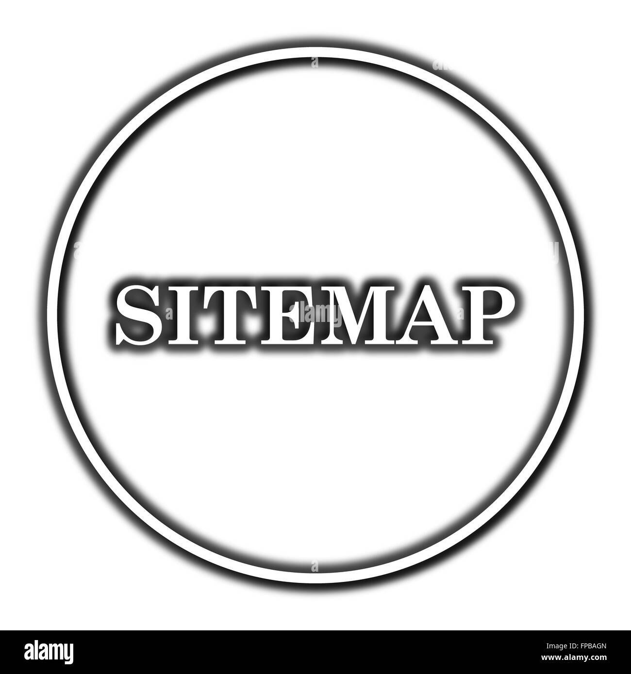 Sitemap icon. Internet button on white background Stock Photo - Alamy