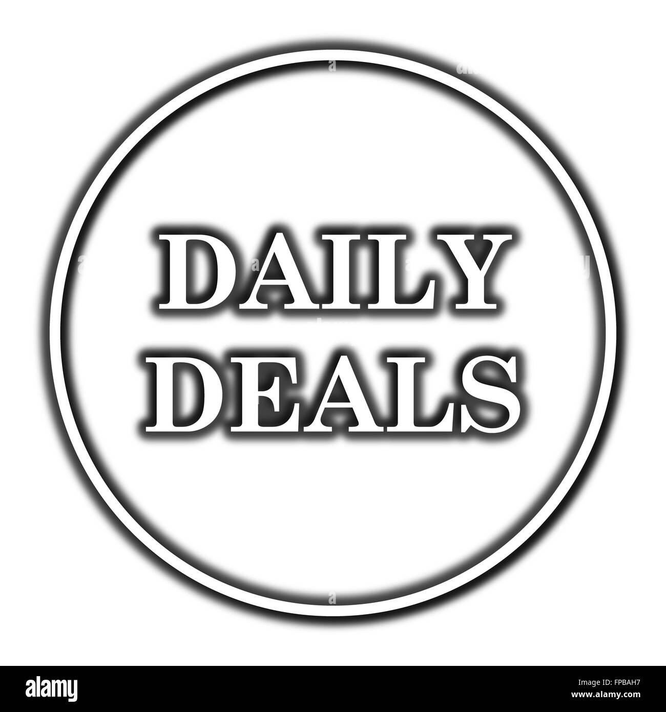 Daily deals icon. Internet button on white background Stock Photo - Alamy