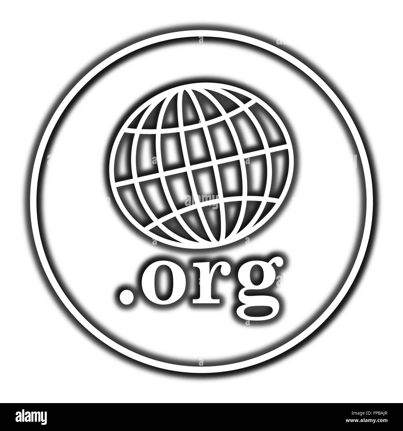 .org icon. Internet button on white background Stock Photo - Alamy