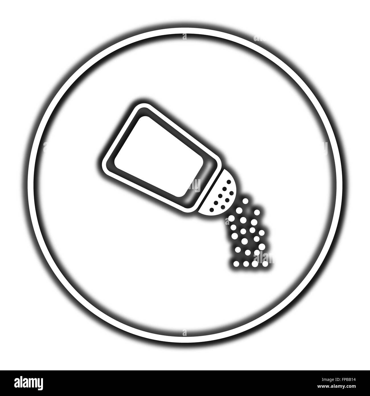 Salt icon. Internet button on white background Stock Photo - Alamy