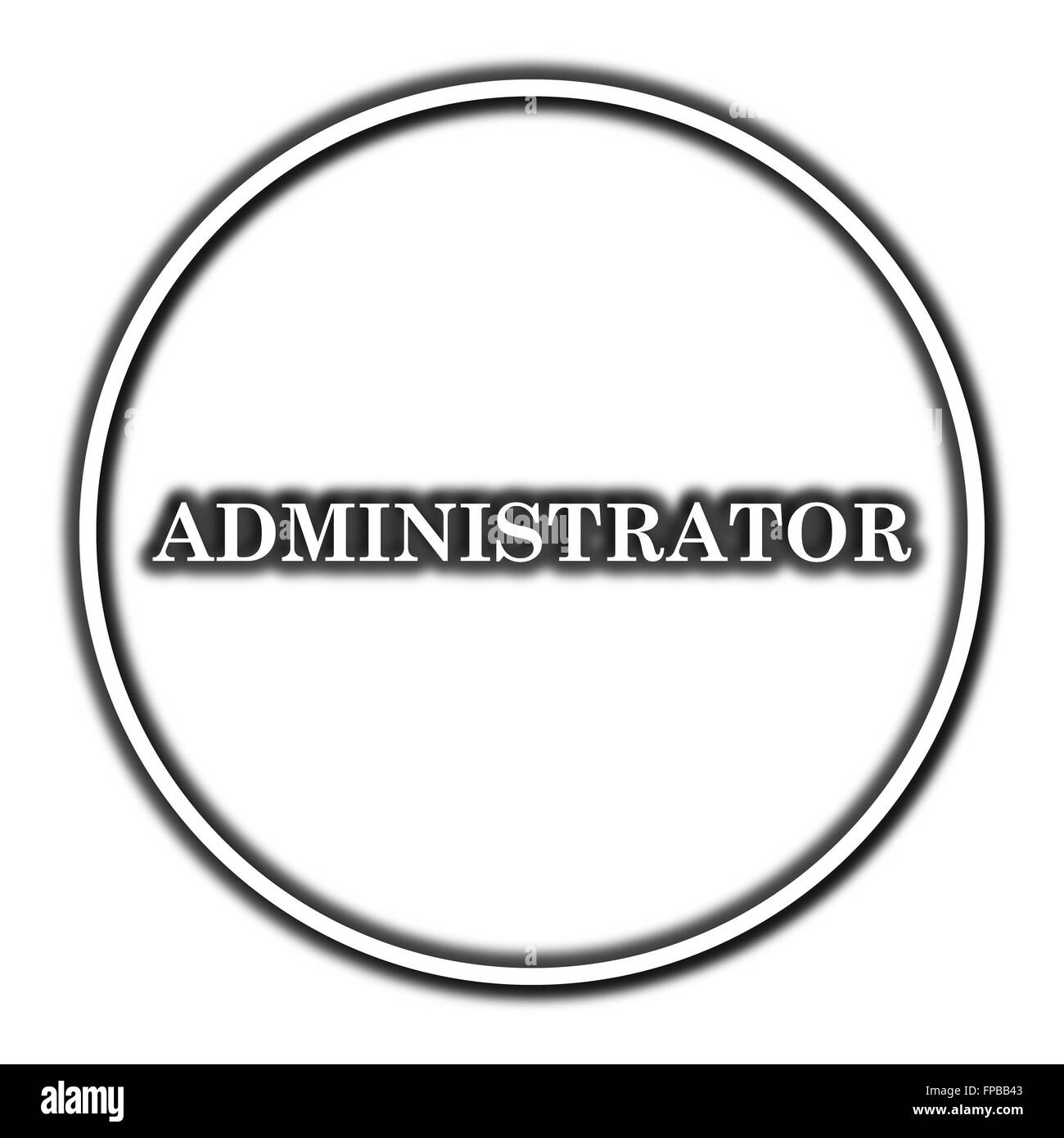 Administrator icon. Internet button on white background Stock Photo - Alamy Administrator icon. Internet button on white background Stock Photo - Alamy