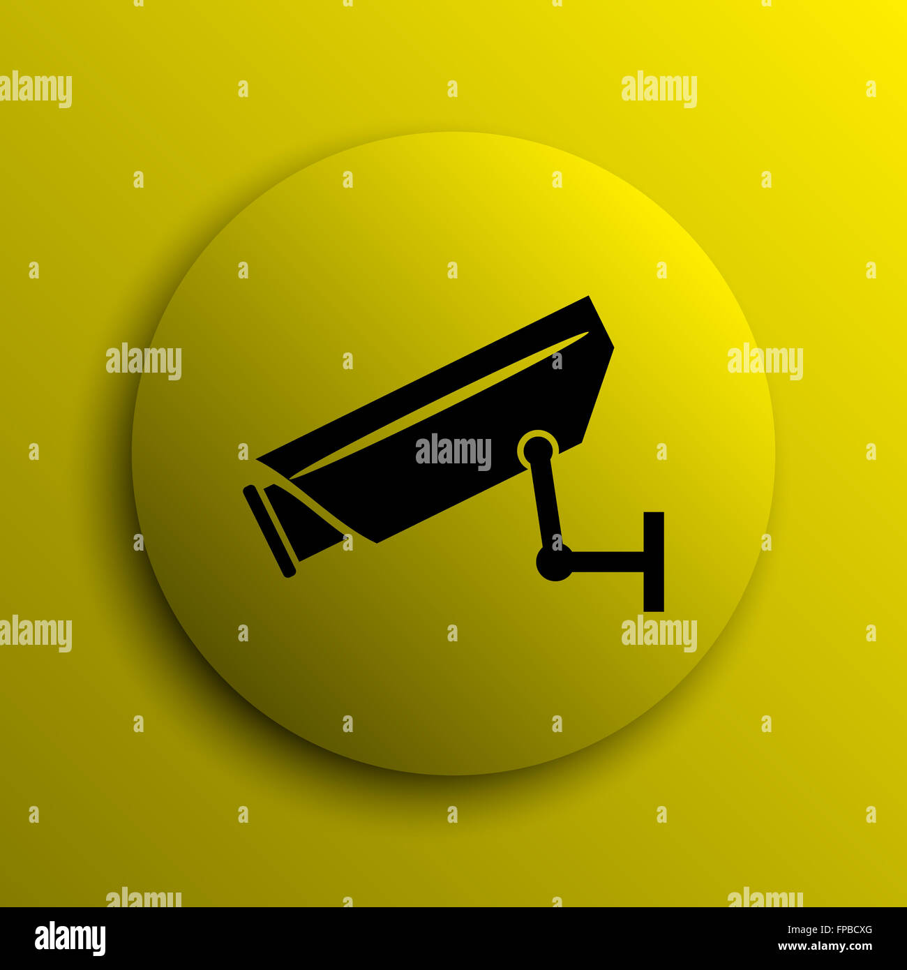 Surveillance camera icon yellow internet hi-res stock photography and ...