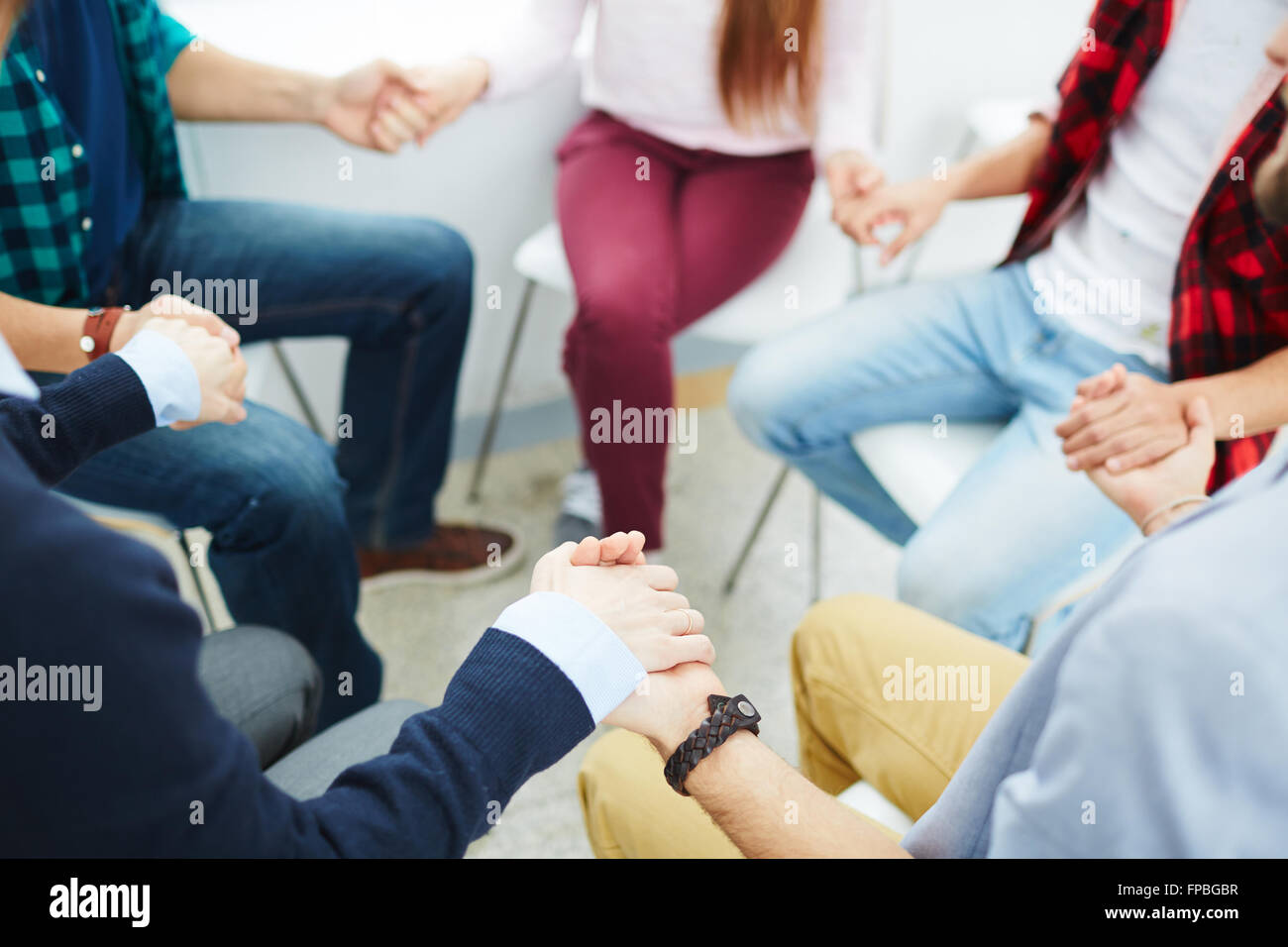 Supporting each other hi-res stock photography and images - Alamy