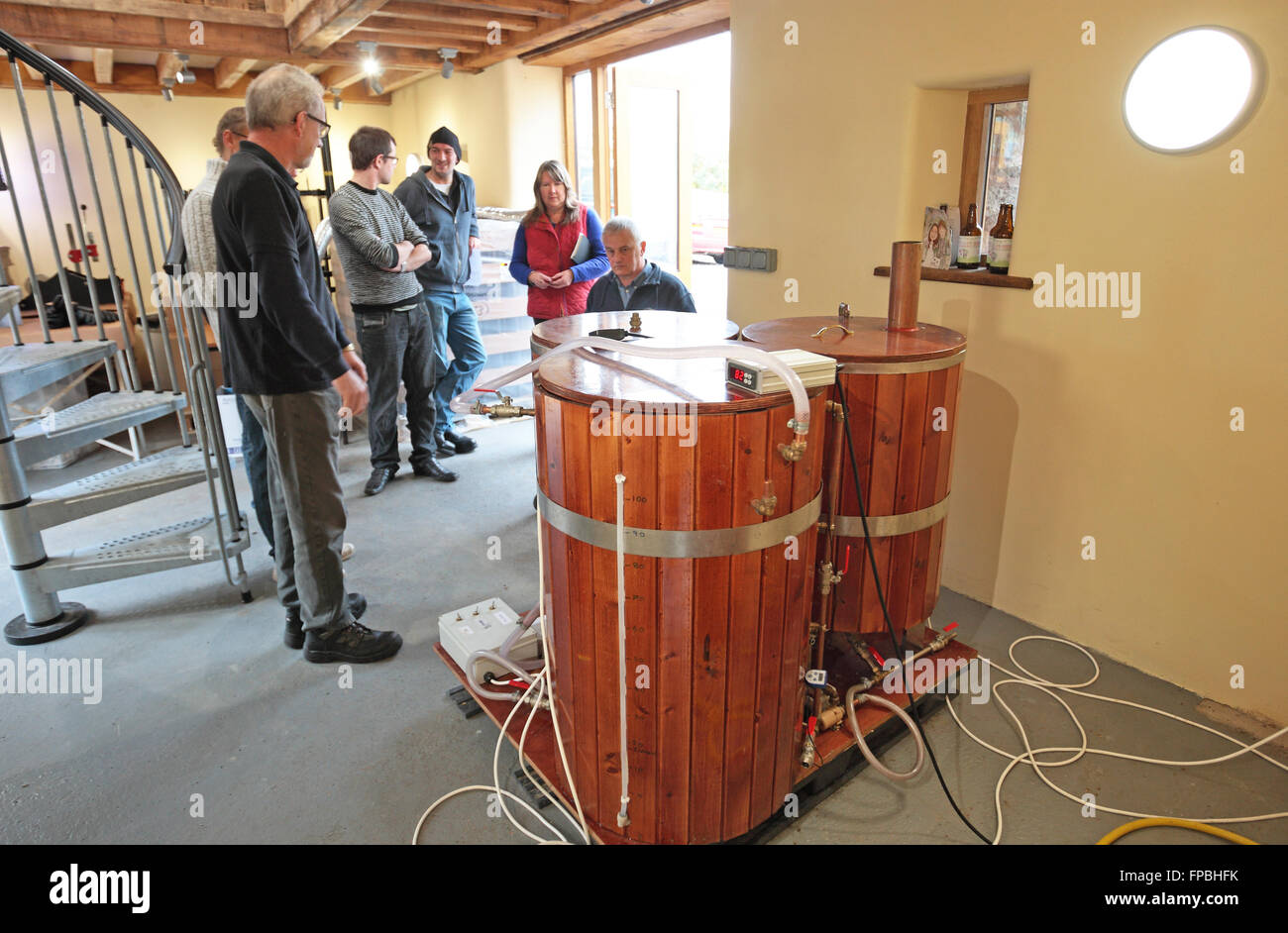 A beer making course at Hillside Brewery, Gloucestershire, craft ale ...