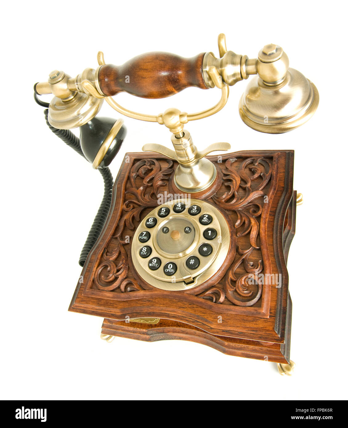 Antique telephone side view hi-res stock photography and images - Alamy