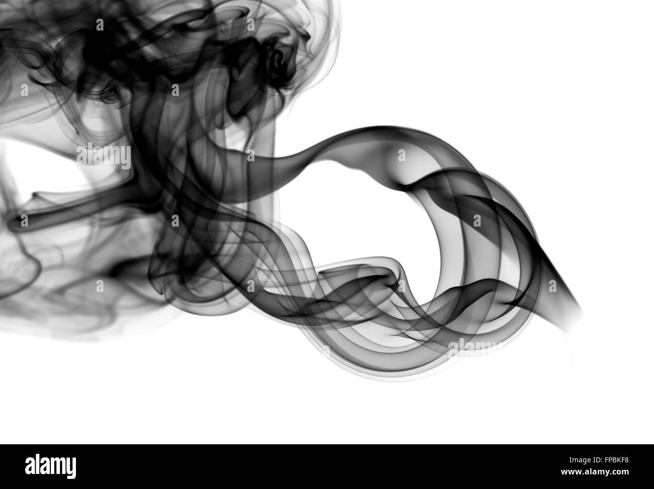 Abstract fume patterns over the white background Stock Photo - Alamy