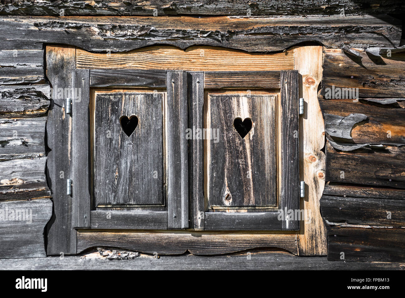 Close old wooden window Stock Photo - Alamy