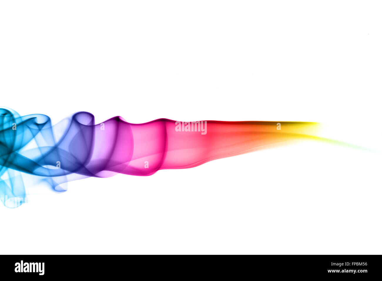 Colored with gradient Abstract fume pattern on white Stock Photo - Alamy