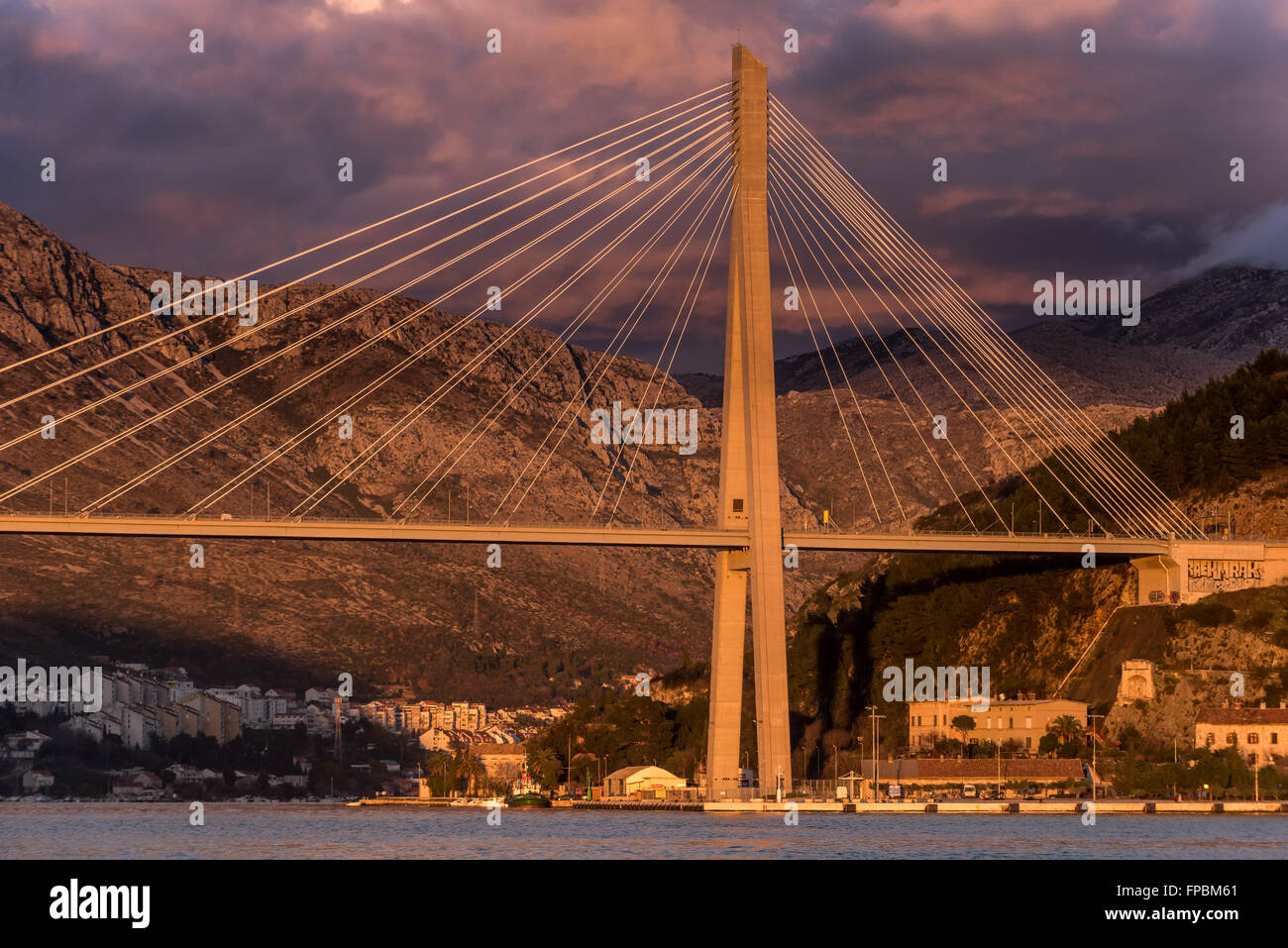 The Franjo Tuđman Bridge in Dubrovnik, Croatia Stock Photo - Alamy
