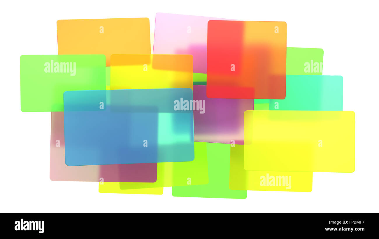 Abstract red blue green rectangles Cut Out Stock Images & Pictures - Alamy