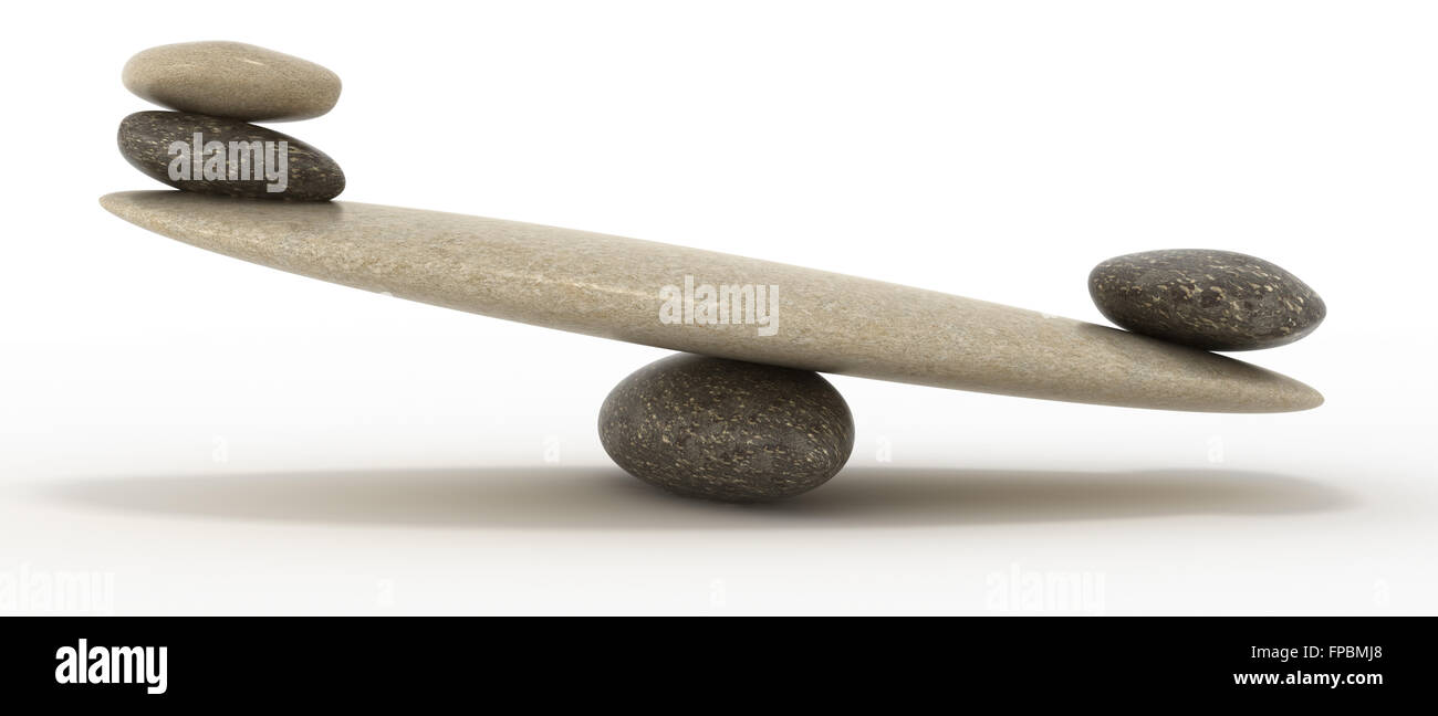 Something weighty. Pebble stability scales with large and small stones ...