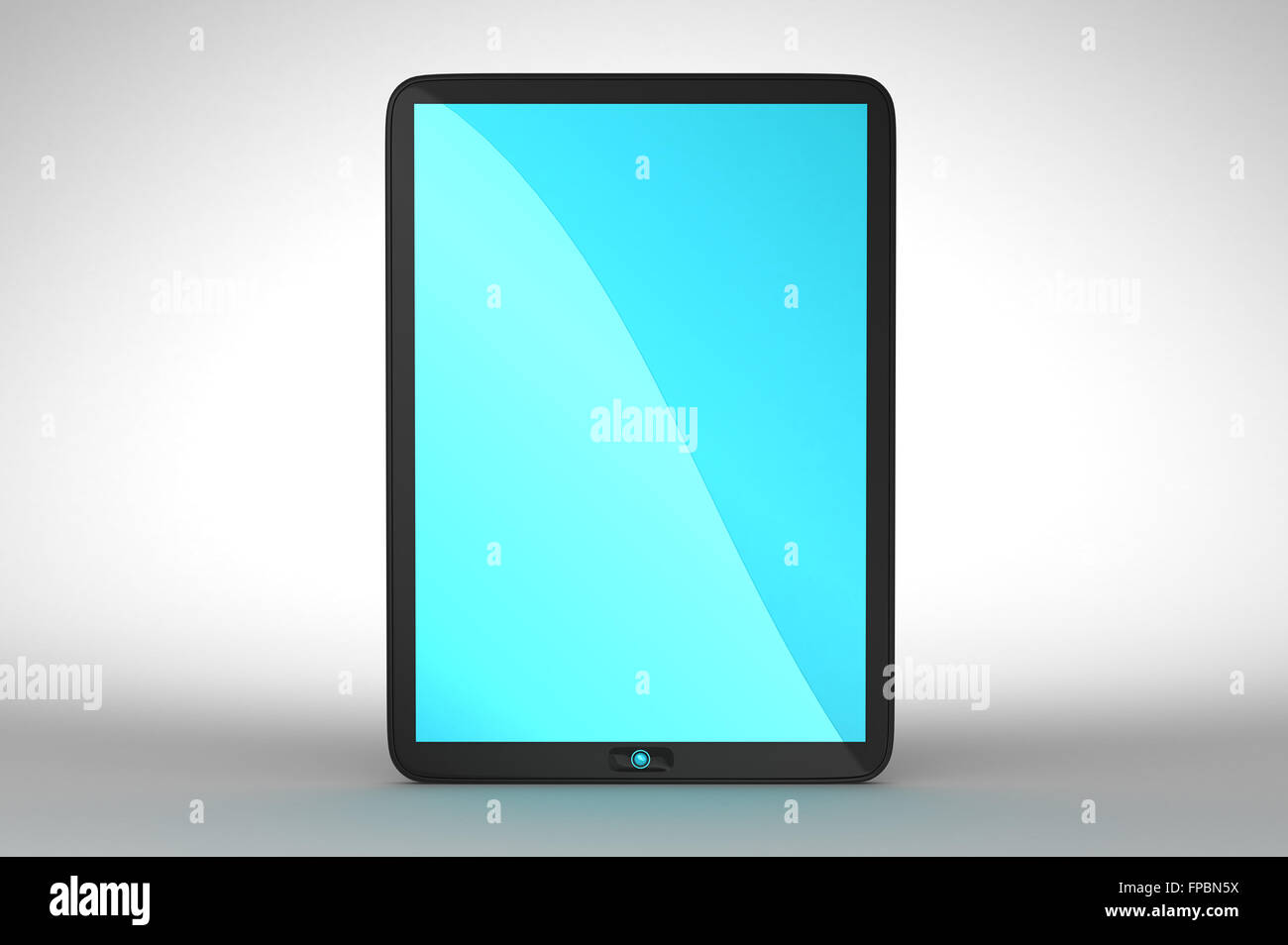Tablet PC with blue colored screen. Extralarge resolution Stock Photo ...
