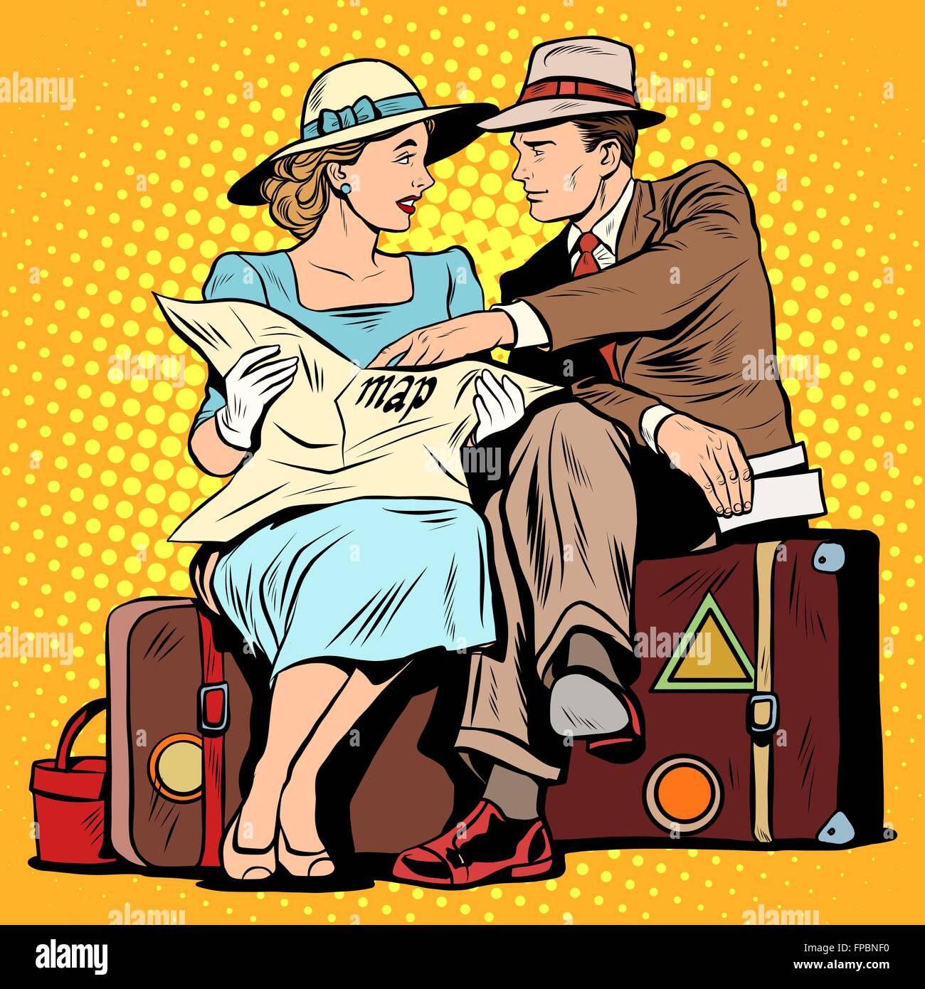 Maps cartoon hi-res stock photography and images - Alamy