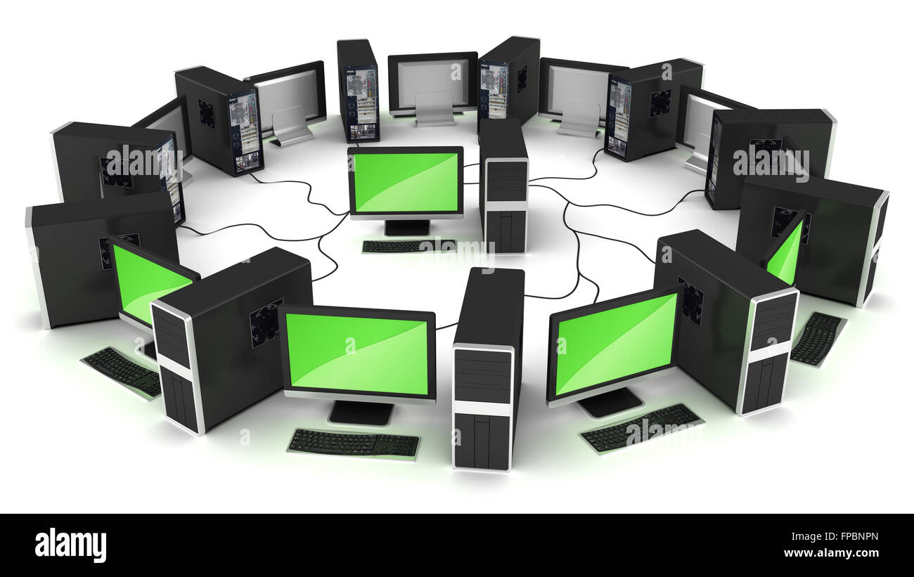 Conceptual display internet network Cut Out Stock Images & Pictures - Alamy