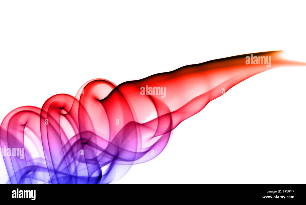 Colored Abstract fume pattern over the white background Stock Photo - Alamy