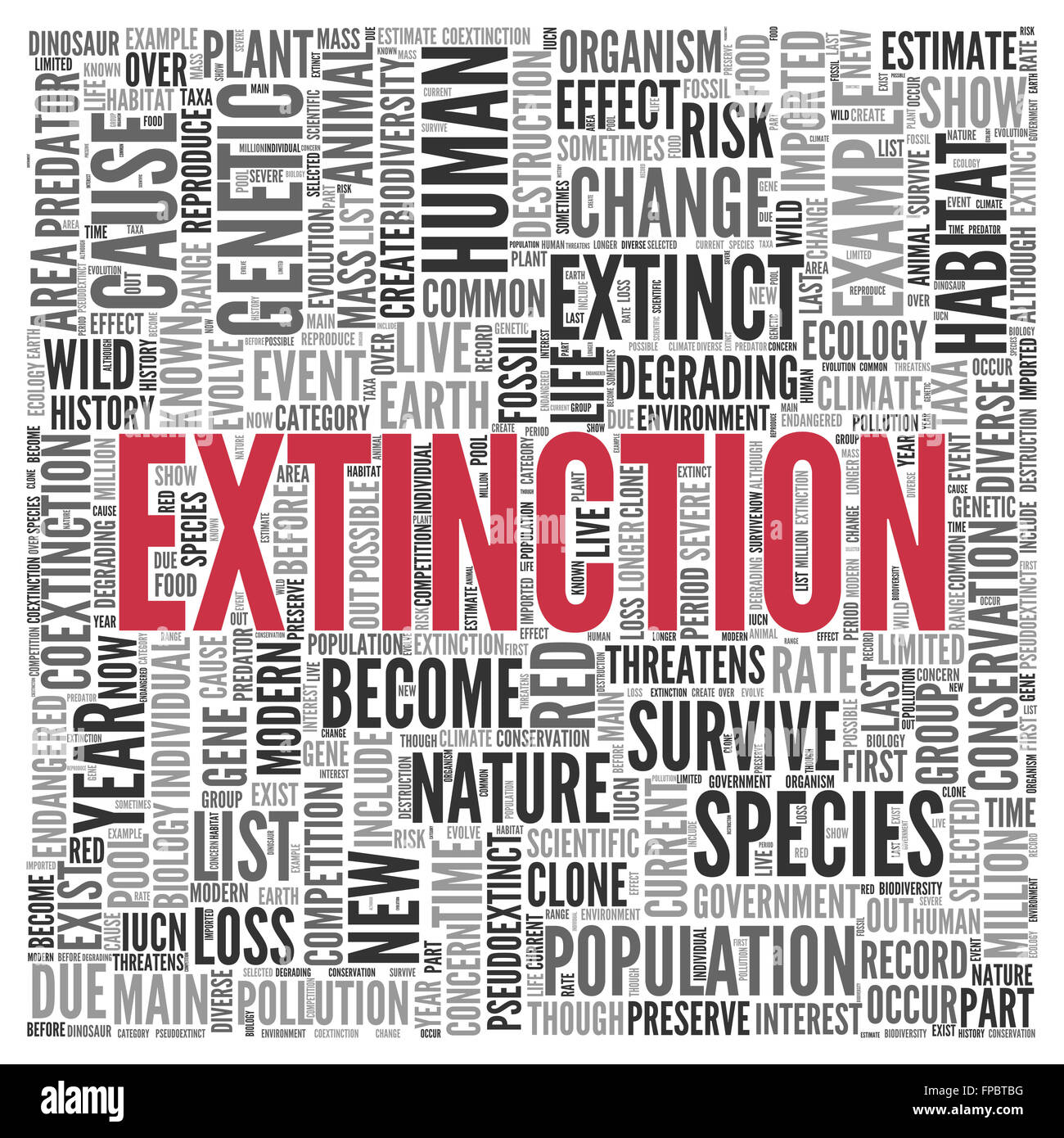 Extinction Cut Out Stock Images & Pictures - Alamy