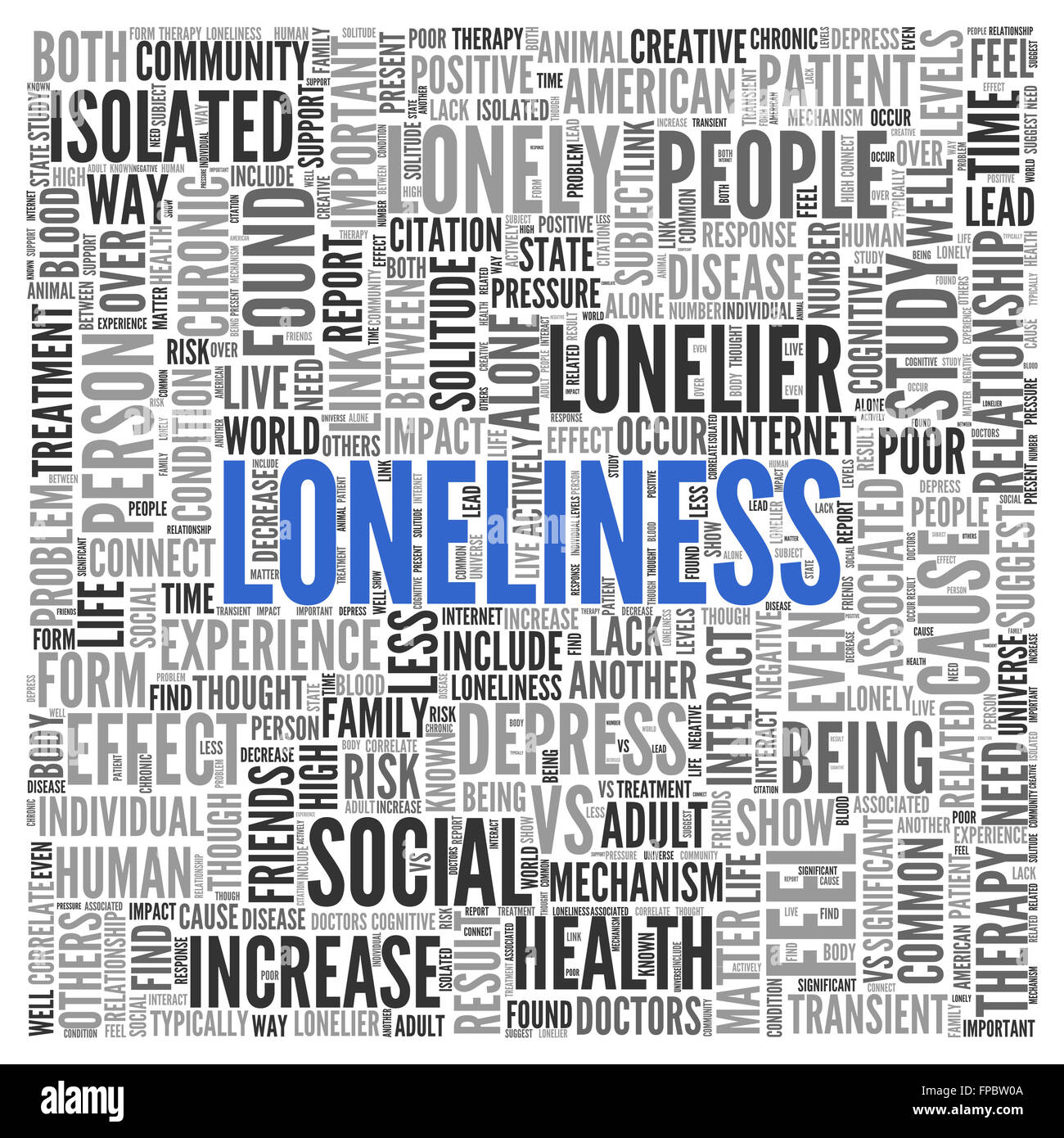 Alone Word Cloud Concept High Resolution Stock Photography and Images ...