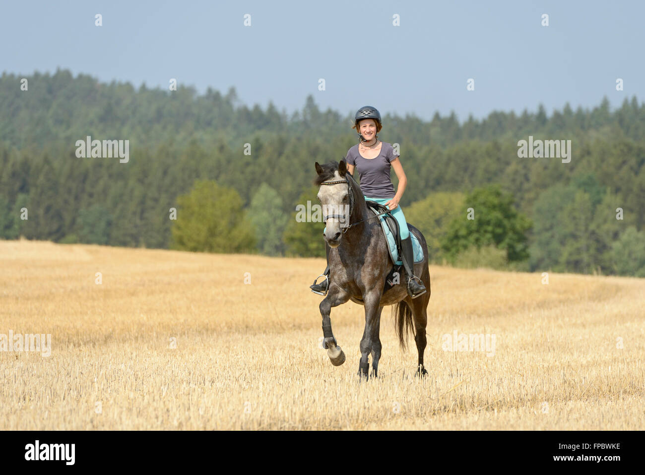 Pony riding hi-res stock photography and images - Alamy