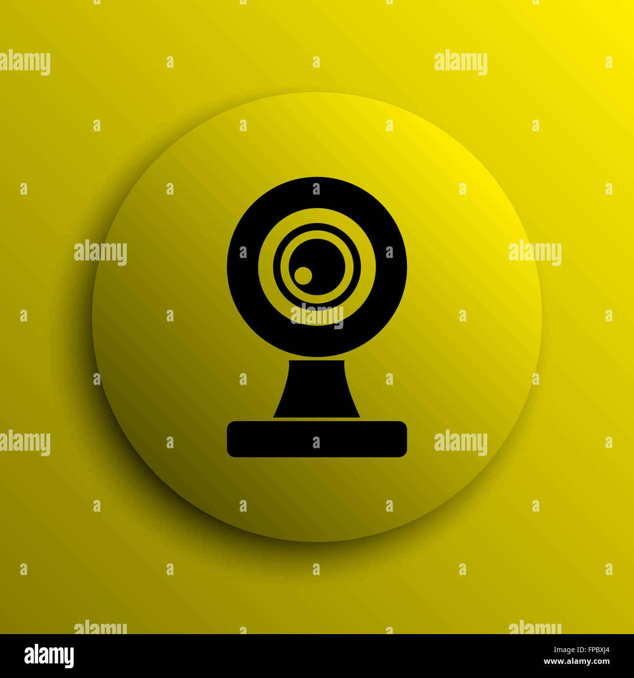 Surveillance camera icon yellow internet hi-res stock photography and ...