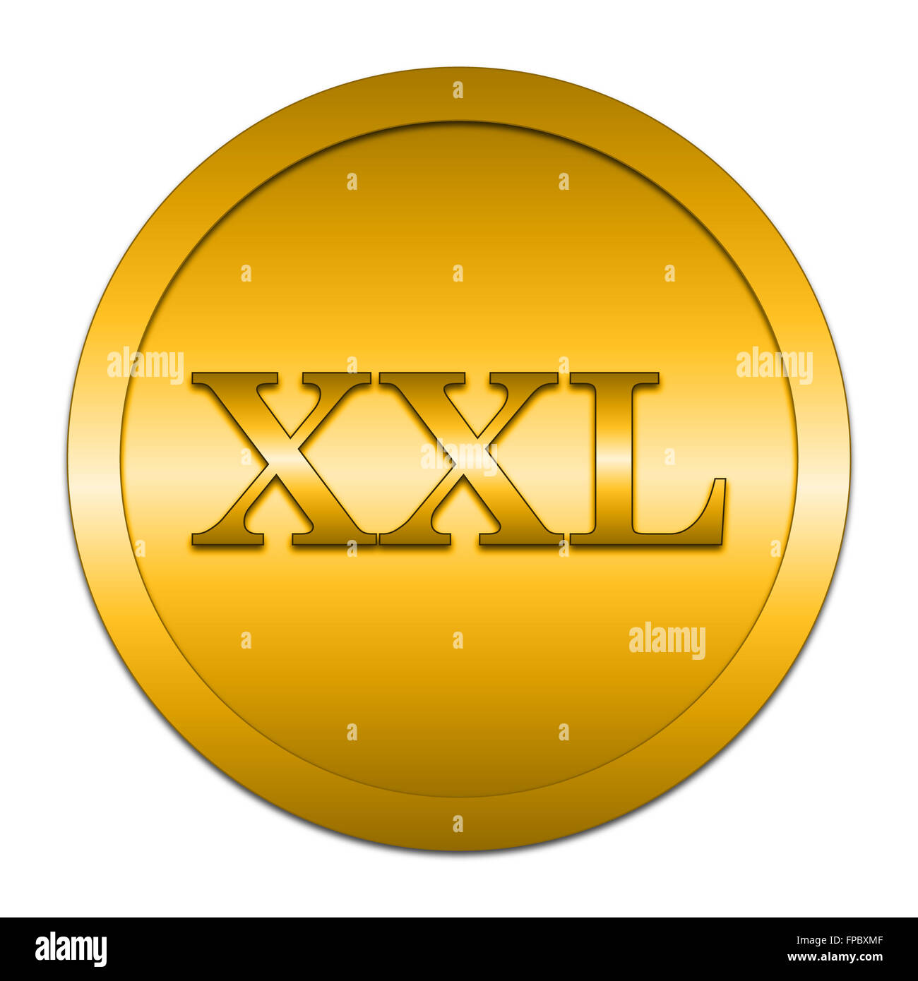 XXL icon. Internet button on white background Stock Photo - Alamy