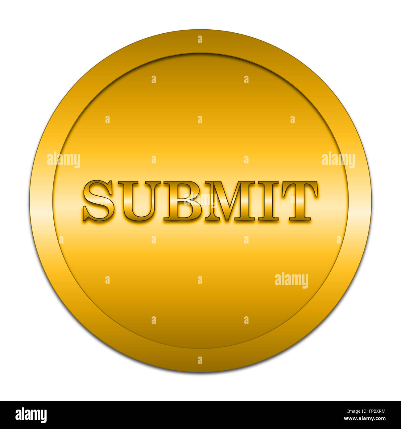 Submit icon. Internet button on white background Stock Photo - Alamy