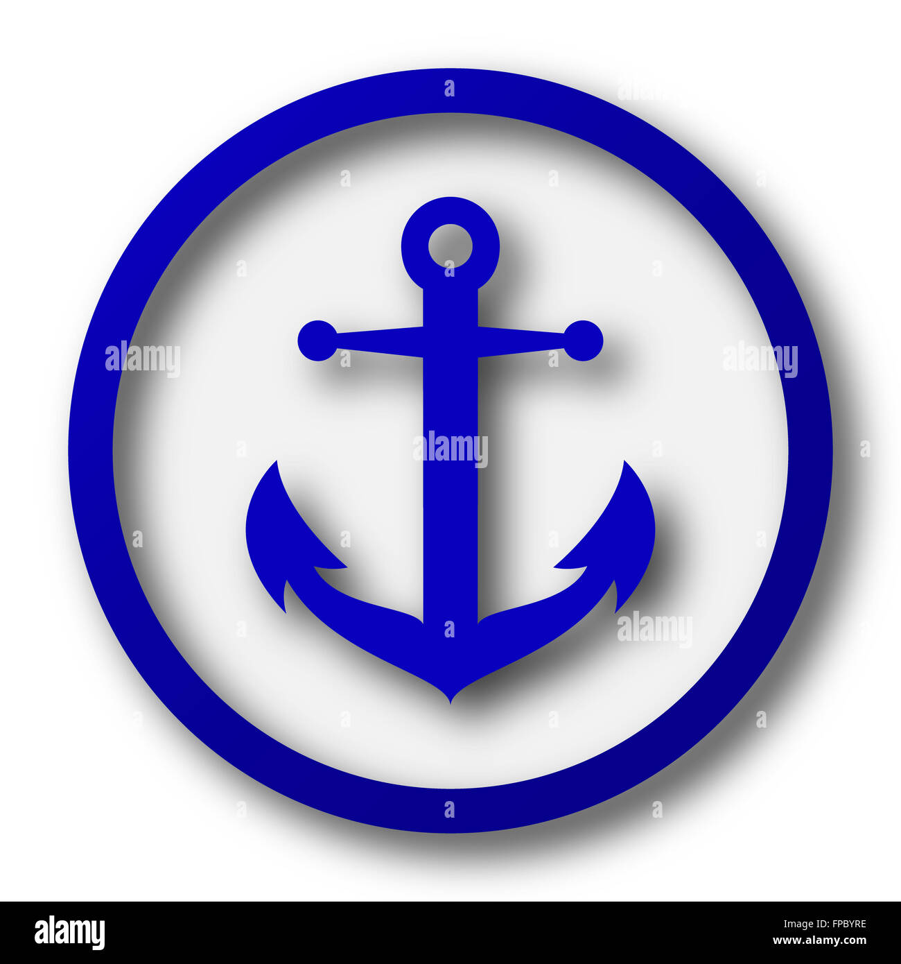 Anchor Icon Blue