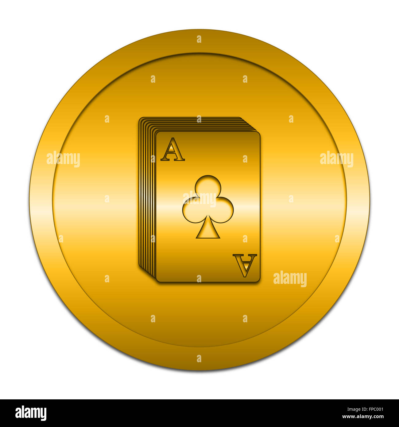 Deck of cards icon. Internet button on white background Stock Photo - Alamy