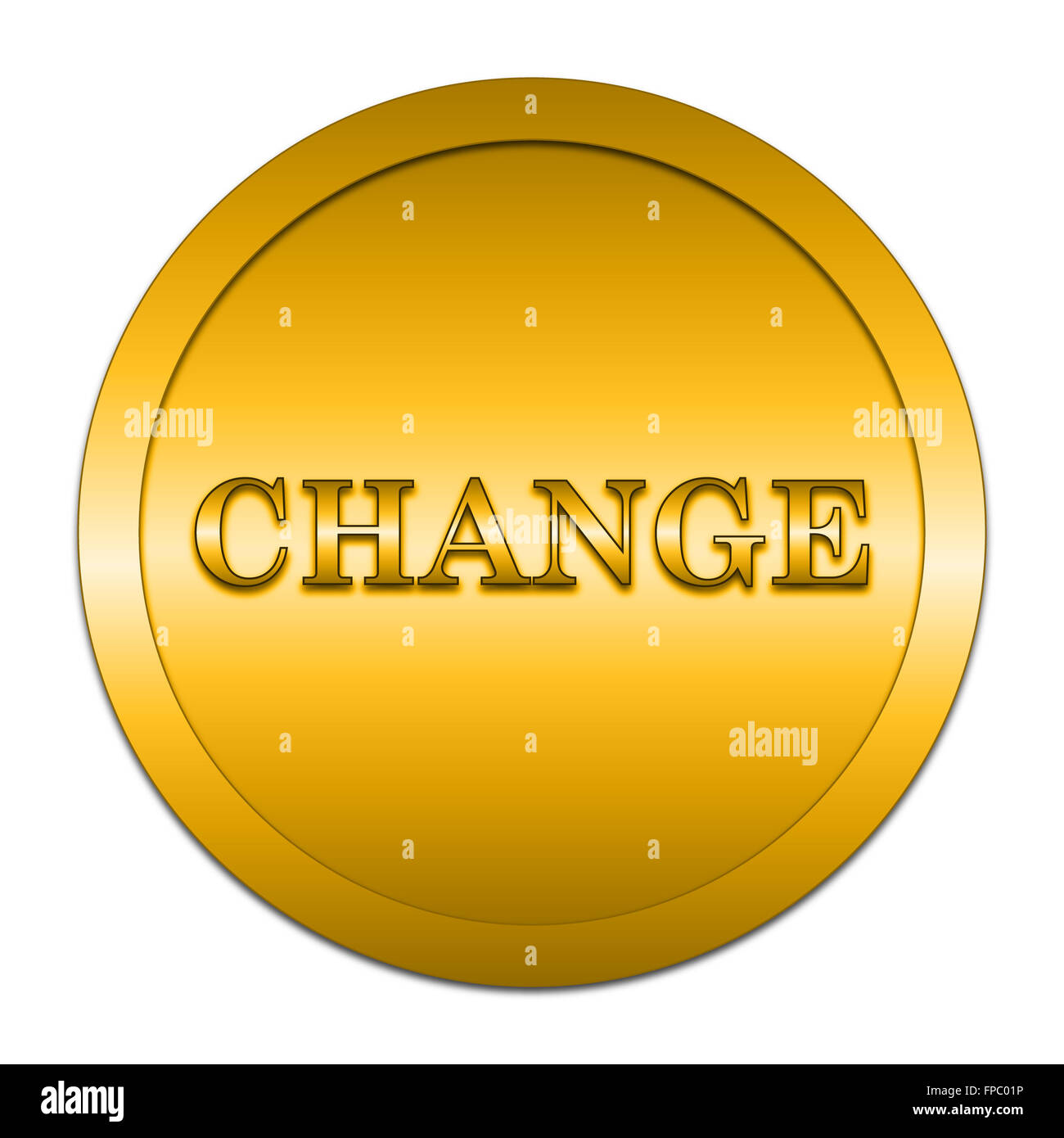 Change icon. Internet button on white background Stock Photo - Alamy