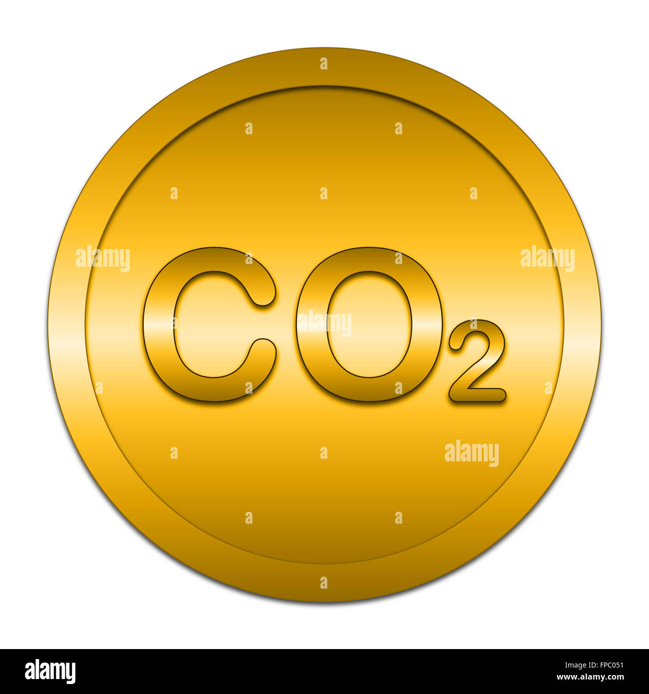CO2 icon. Internet button on white background Stock Photo - Alamy
