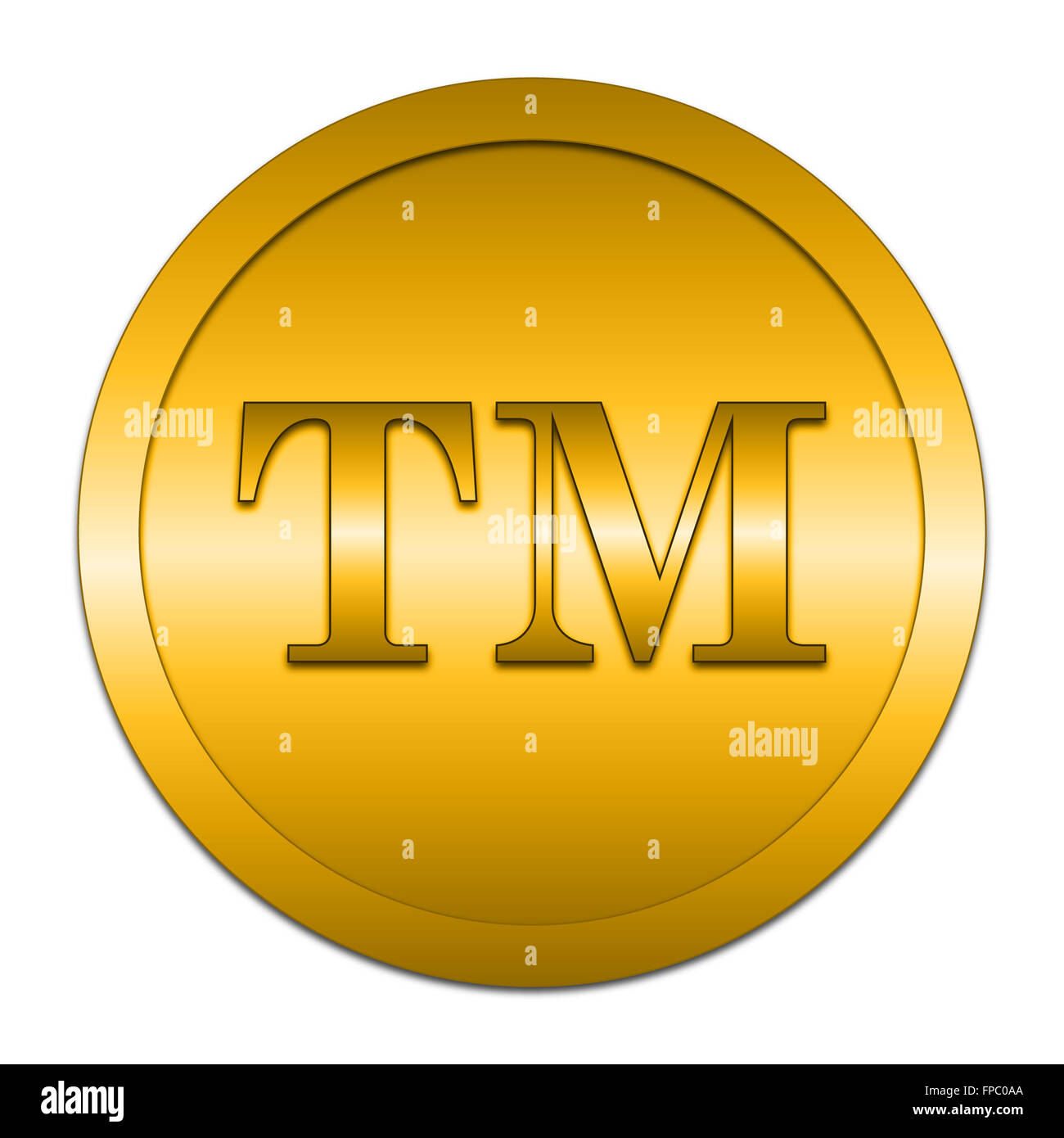 Trade mark icon. Internet button on white background Stock Photo - Alamy