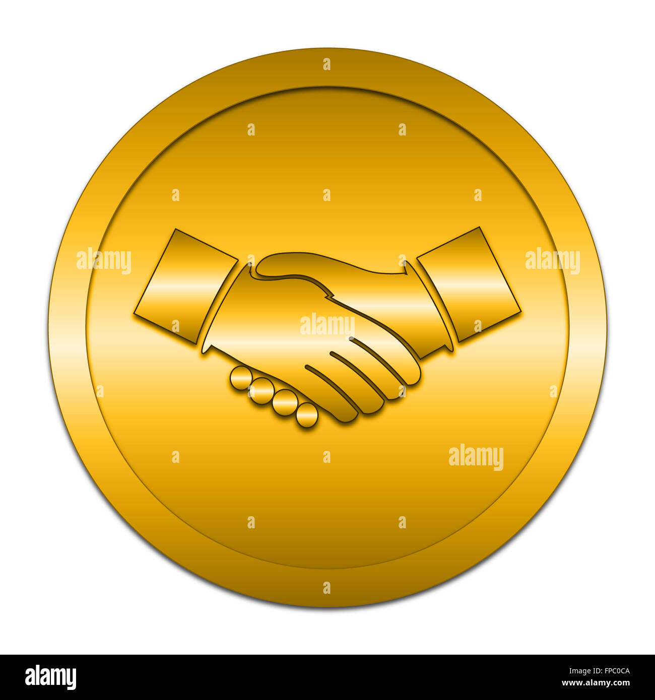 Agreement icon. Internet button on white background Stock Photo - Alamy