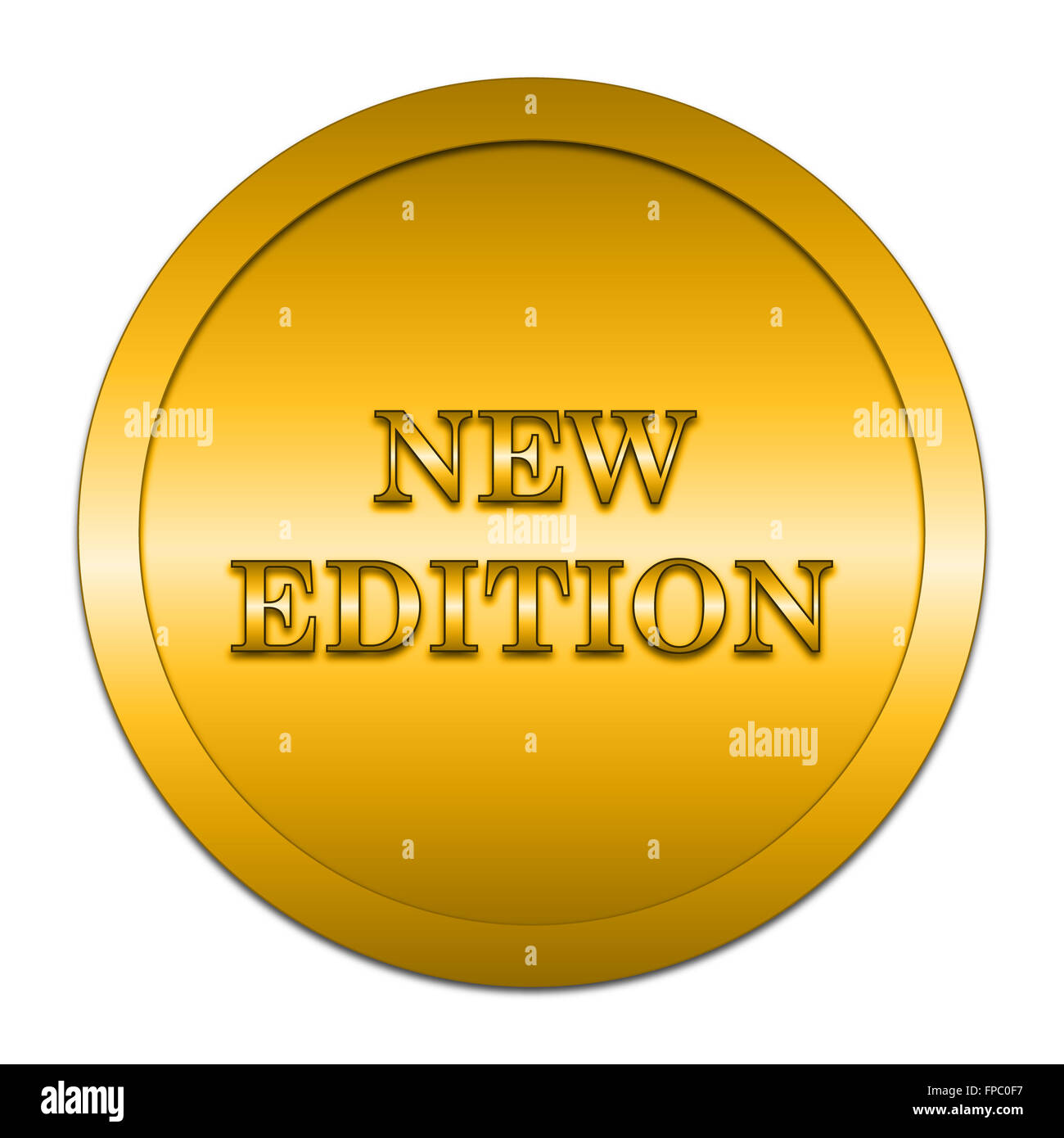 New edition icon. Internet button on white background Stock Photo - Alamy