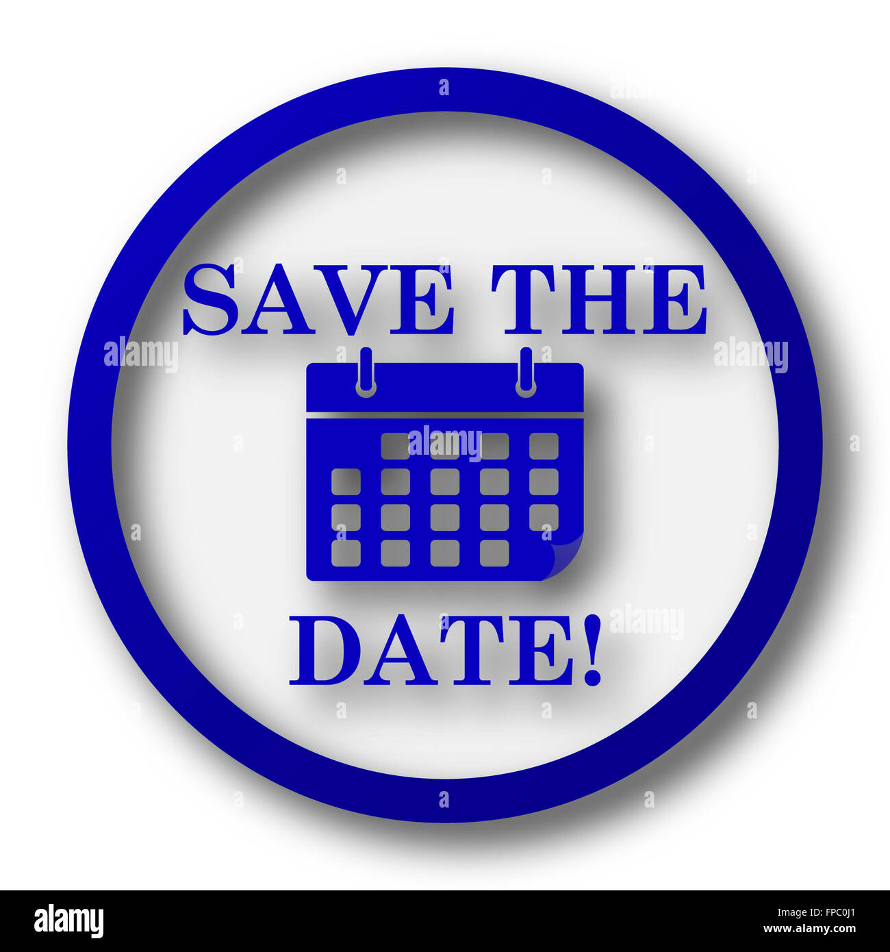 Save Button Icon Blue