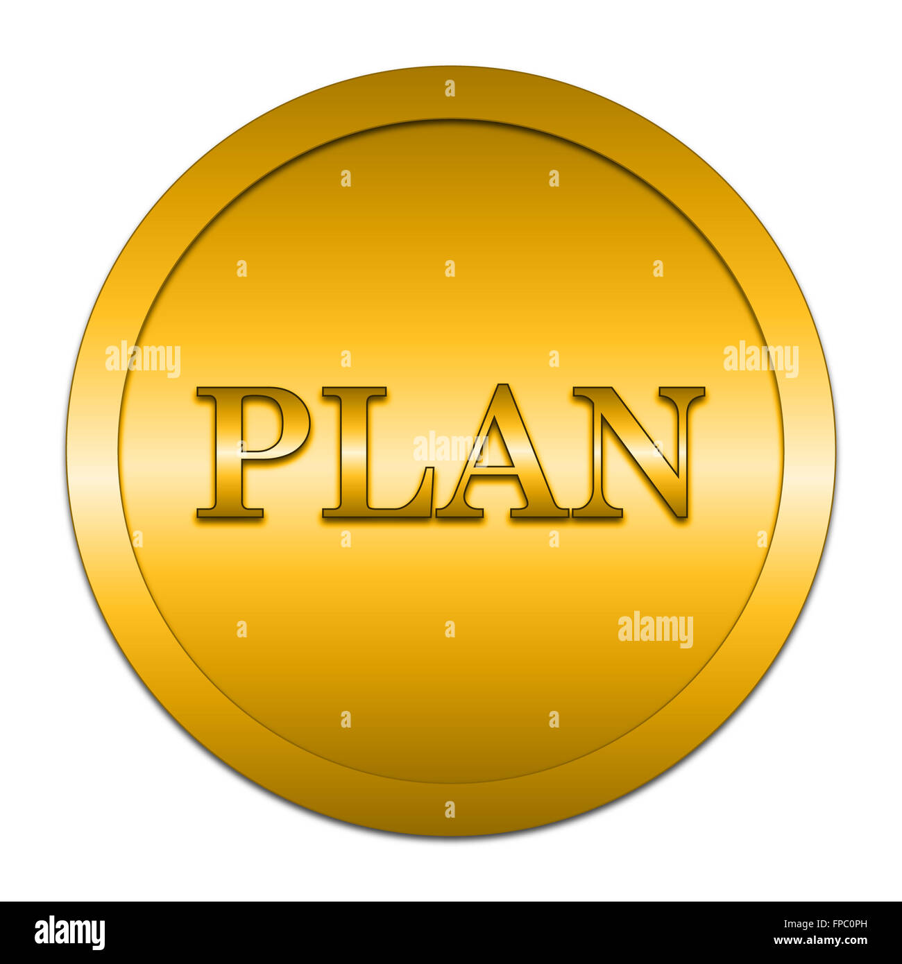 Plan icon. Internet button on white background Stock Photo - Alamy