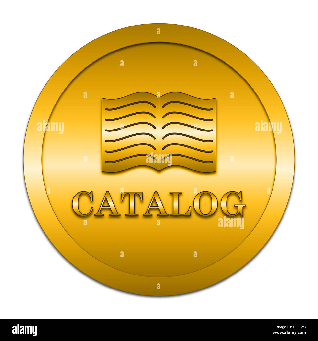 Catalog icon. Internet button on white background Stock Photo - Alamy