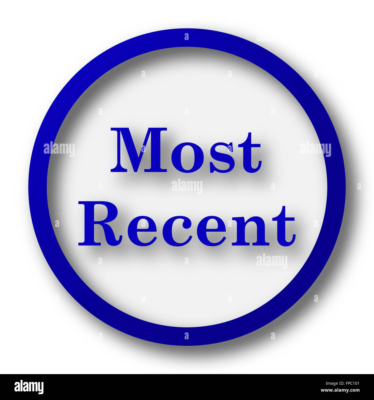 Buy credits icon. Blue internet button on white background Stock Photo ...