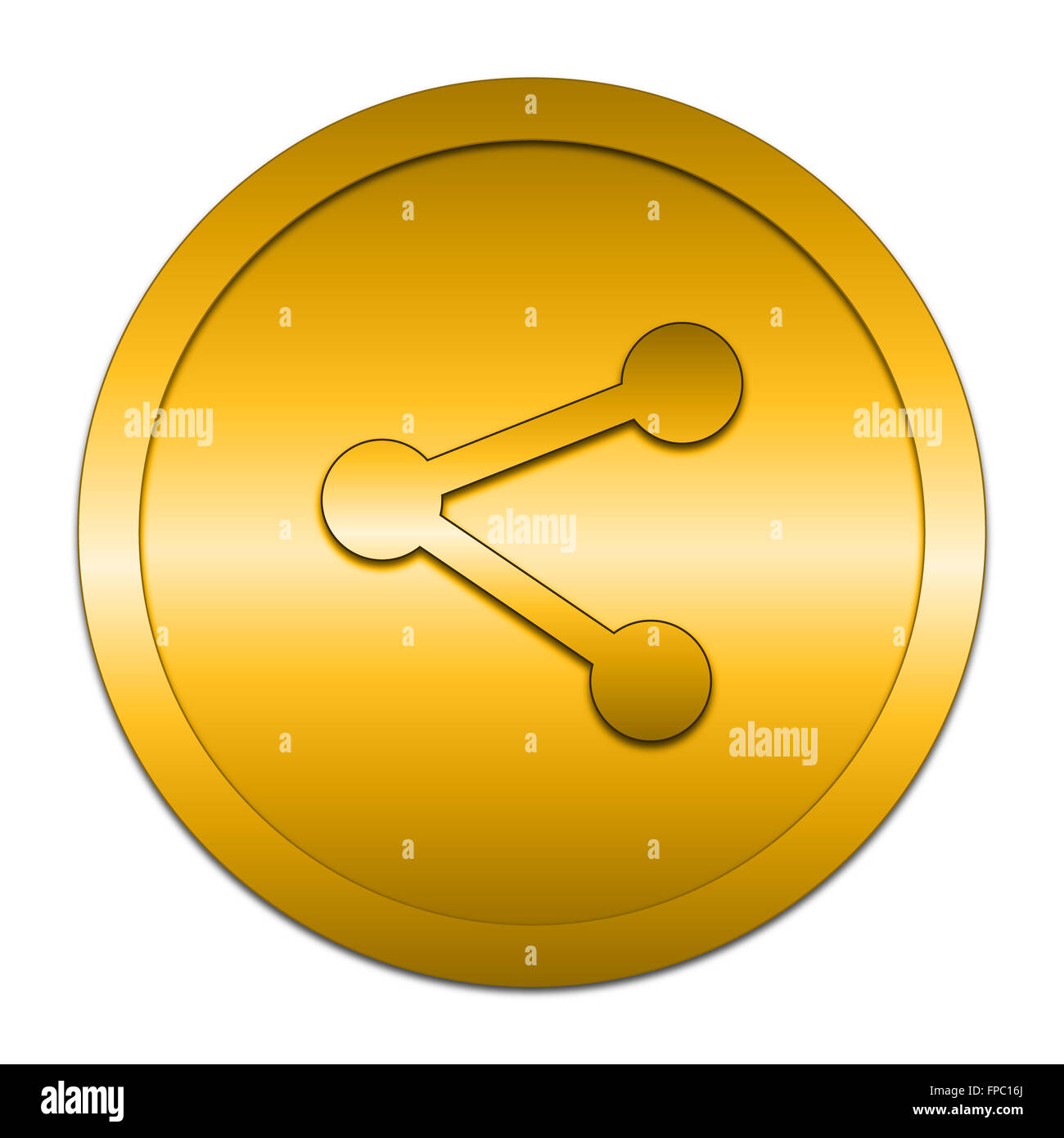 Social media - link icon. Internet button on white background Stock ...