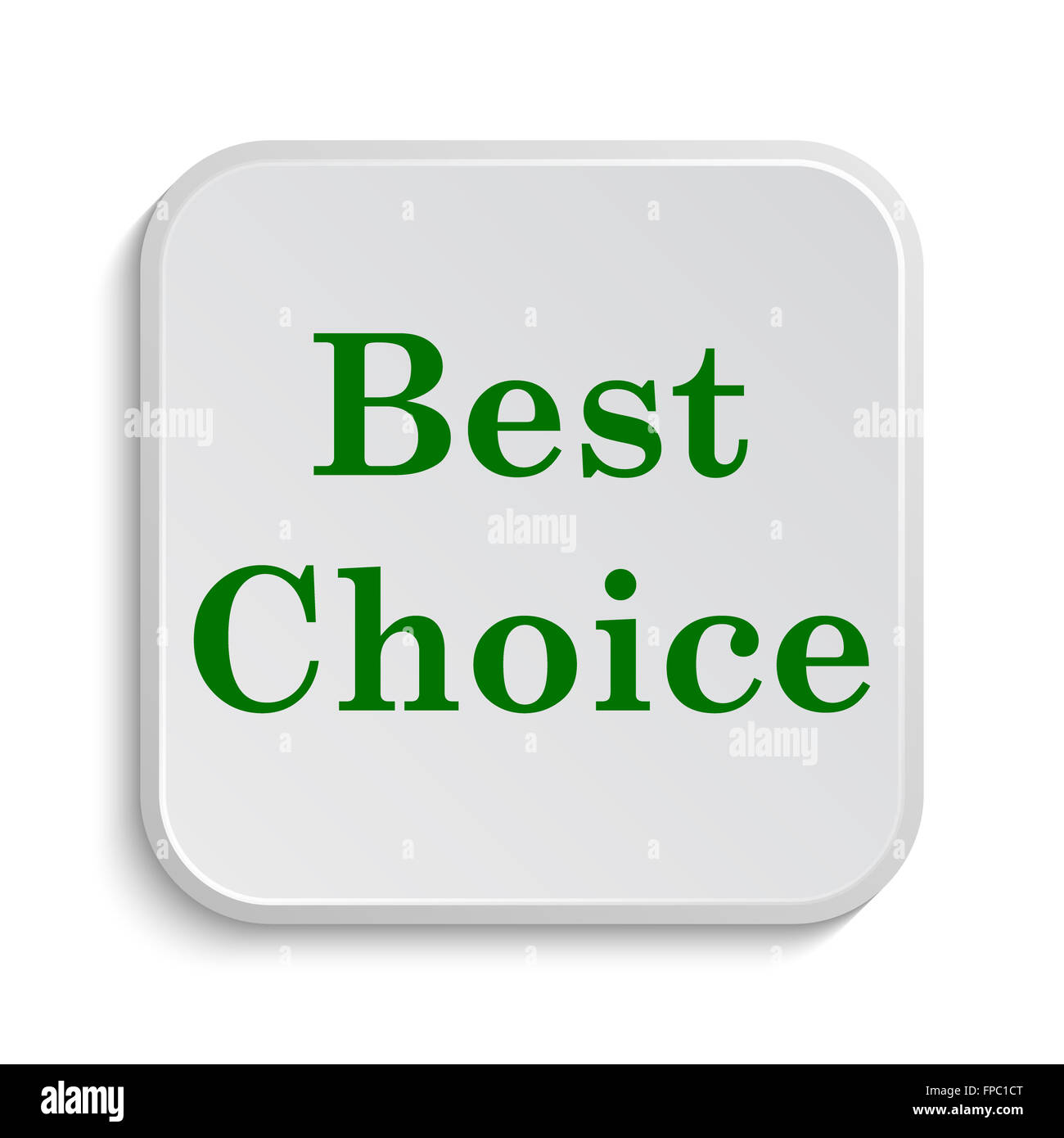 Best choice icon. Internet button on white background Stock Photo - Alamy